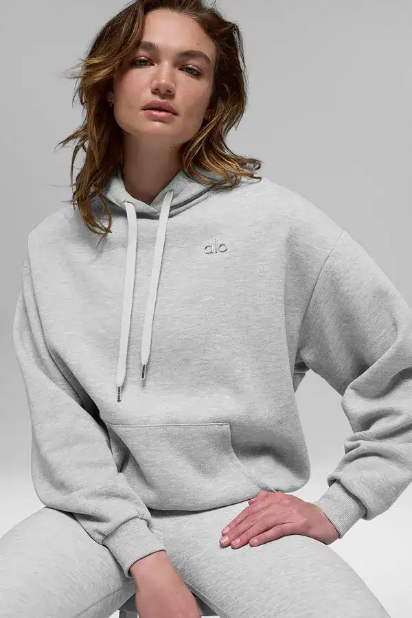 Alo Yoga Accolade Hoodie - Athletic Heather Grey | Editorialist